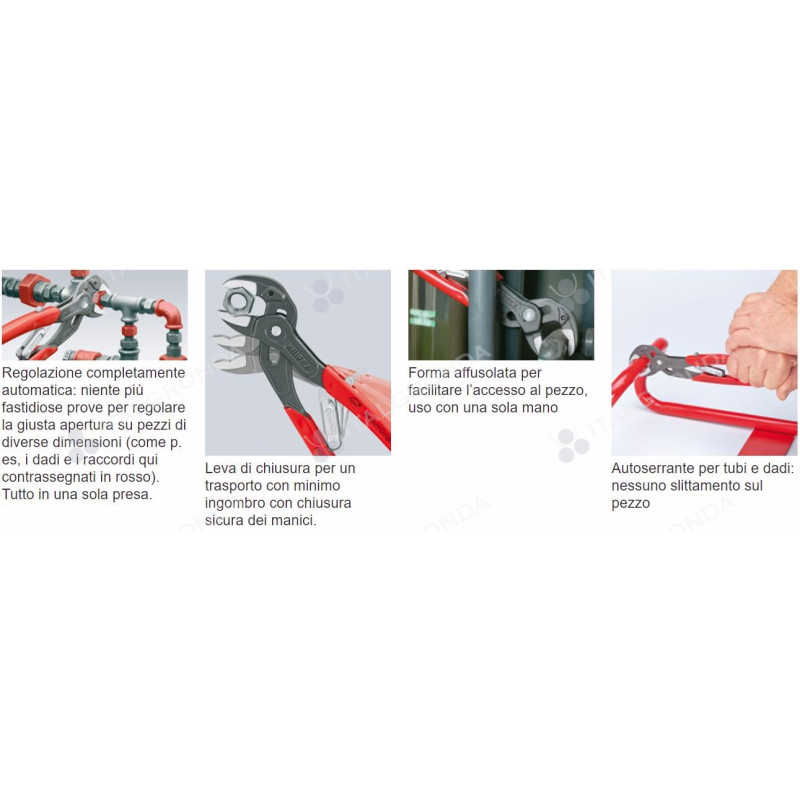 PINZA ’’SMART GRIP’’ 250 MM KNIPEX