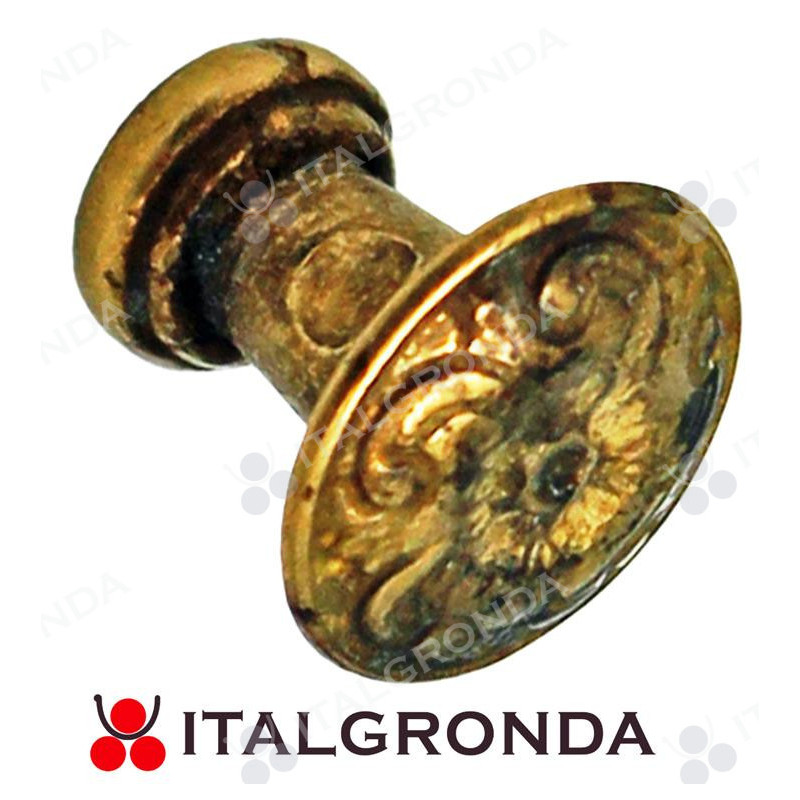 POMELLO OTTONE ANTICO Ø 15mm