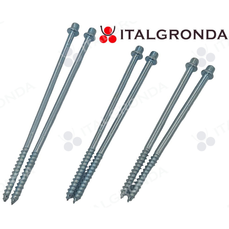 PERNO PROLUNG. ZINCATO M8X140 C/ANELLO